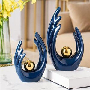 Art | Modern Ceramic Statue Homedecorations For Living Roomoffice Shelf ...